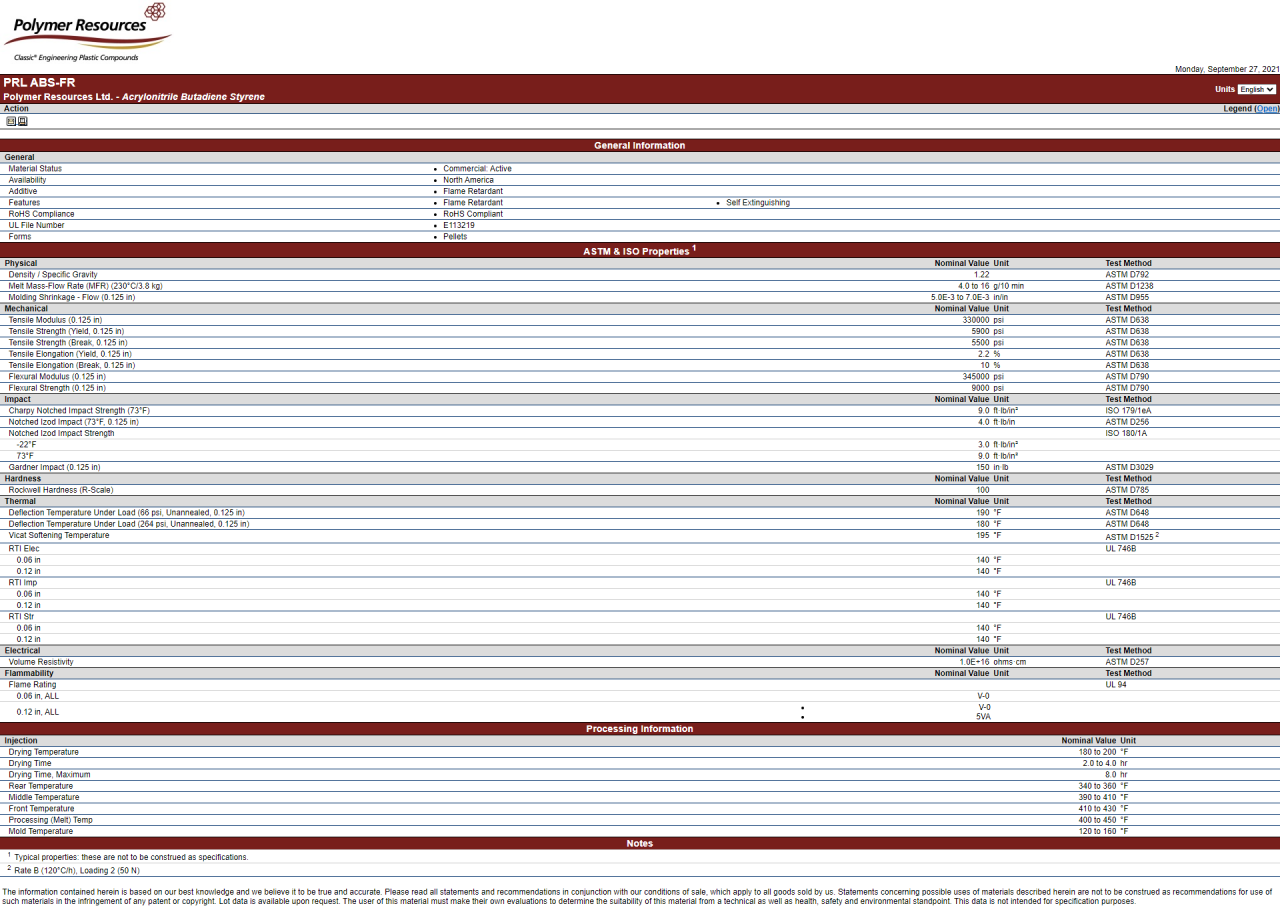 ABS Resin | Custom ABS Made to Order - by Polymer Resources