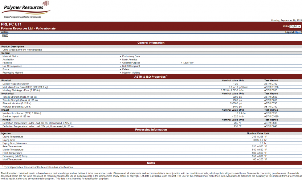 PC Resin | Polycarbonate Plastic Made to Order - by Polymer Resources